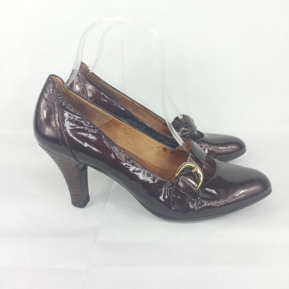 Sofft | Shoes | Sofft Womens Mary Jane Heels Size 8 Brown Leather Pumps ...
